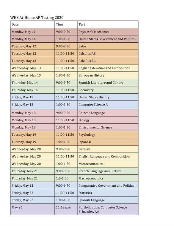 Woodside High School - Advanced Placement Program