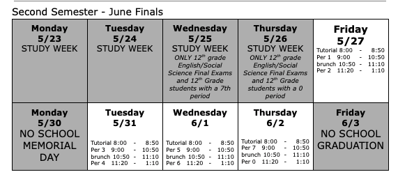 Woodside High School - Bell Schedules